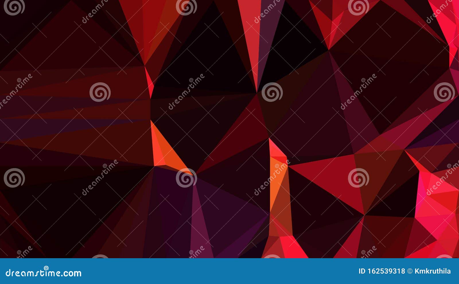 Cool Red Low Poly Abstract Background Stock Vector - Illustration of ...