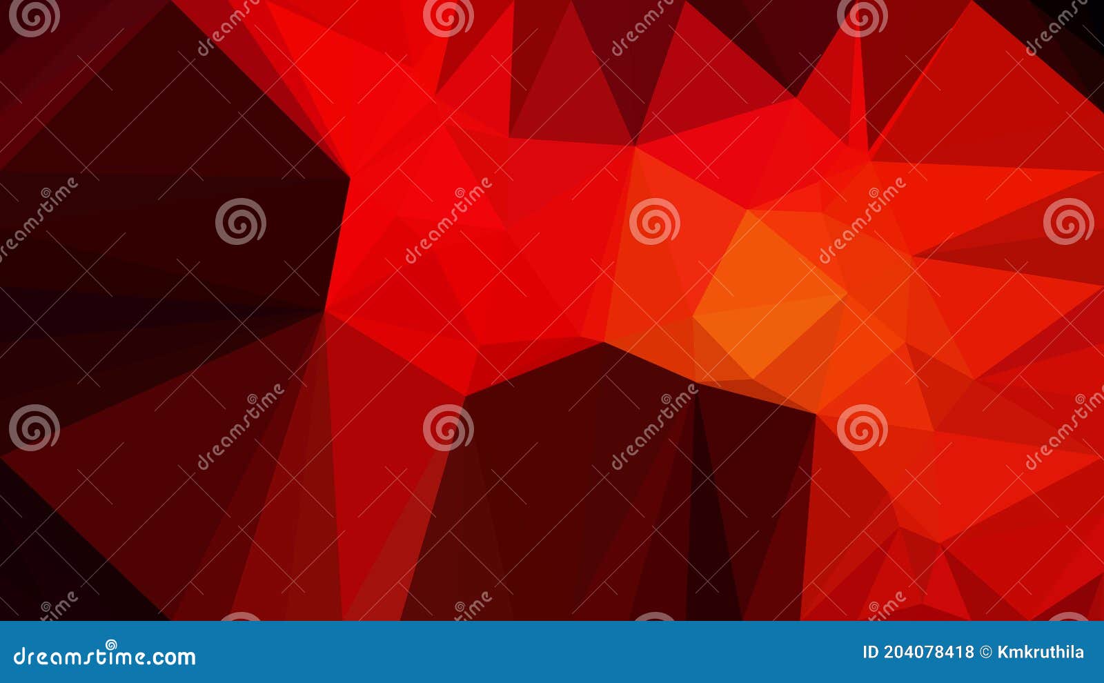 Cool Red Polygon Triangle Pattern Background Vector Art Stock ...