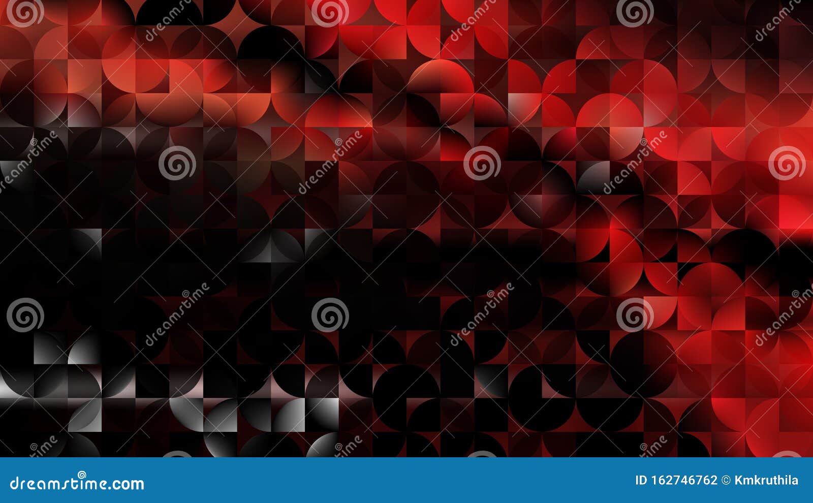 Cool Red Quarter Circles Background Stock Vector - Illustration of ...