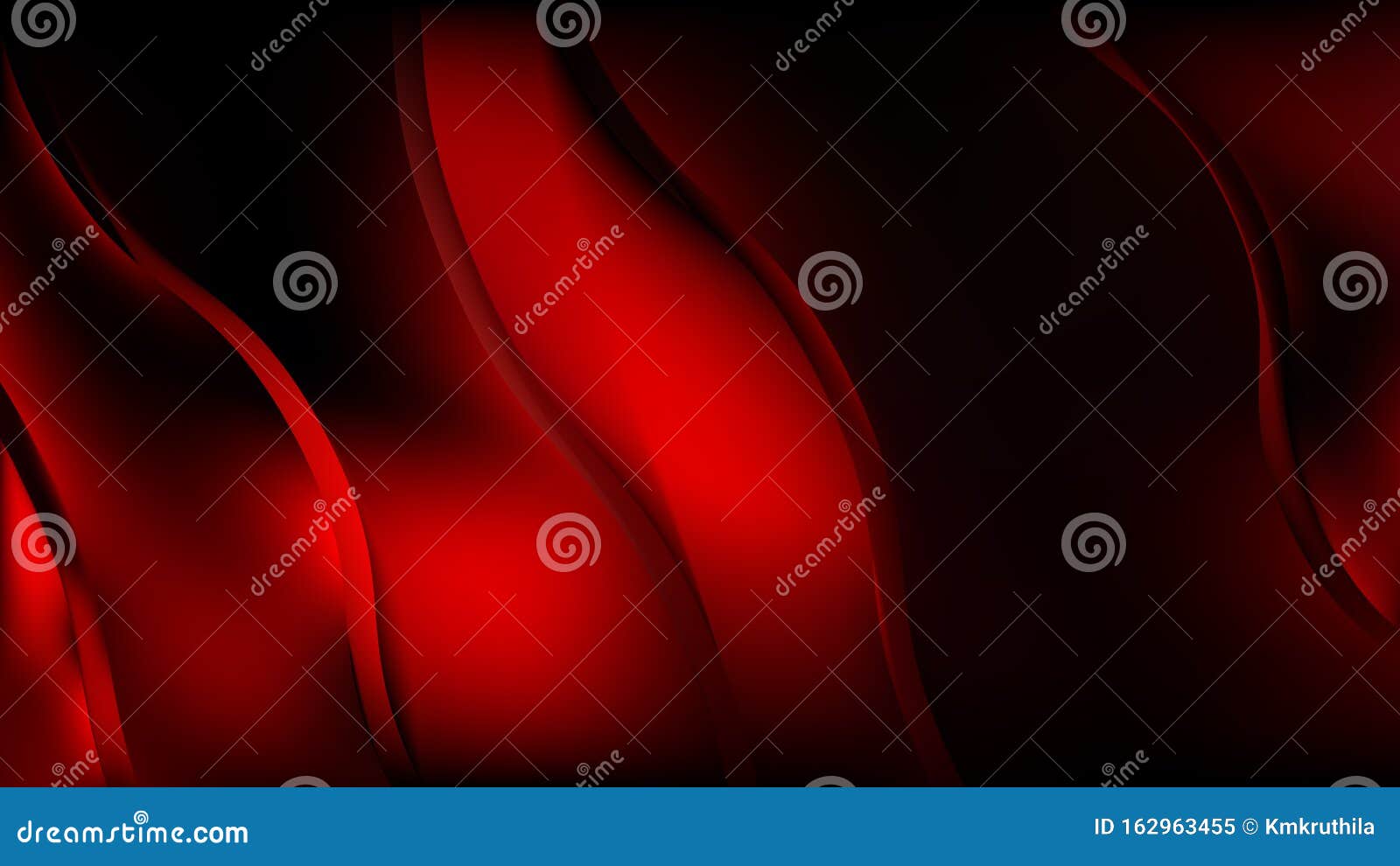 Cool Red Wave Background Vector Stock Vector - Illustration of flowing ...
