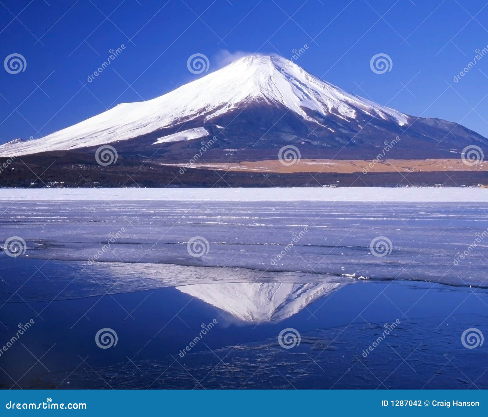 Cool Reflections stock photo. Image of lake, clouds, cold - 1287042