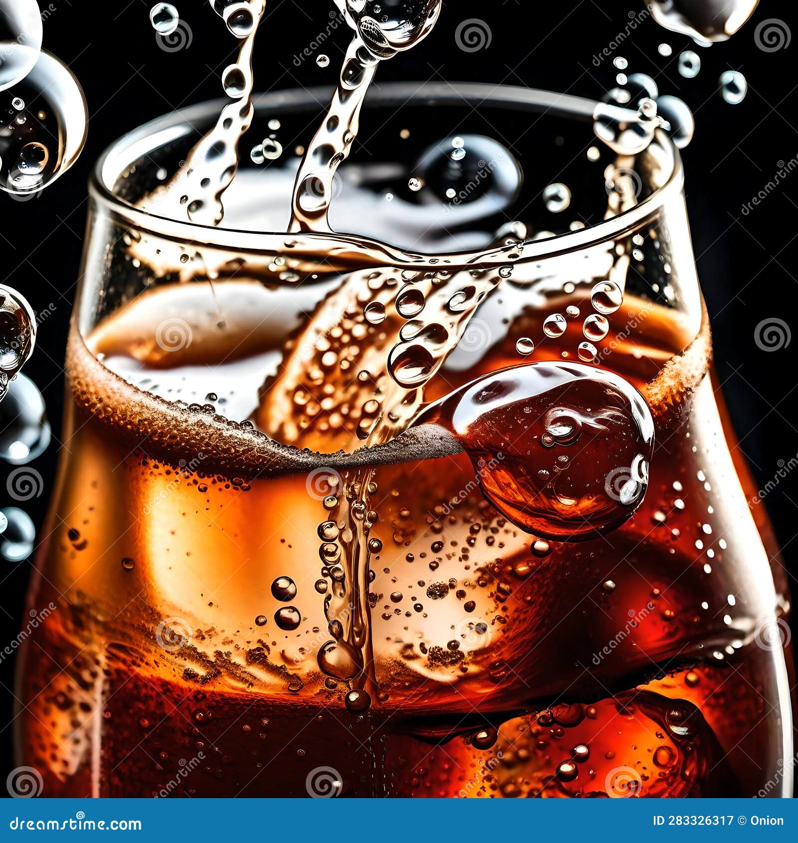 Cola Drink with Fizz - Ai Generated Image Stock Illustration ...