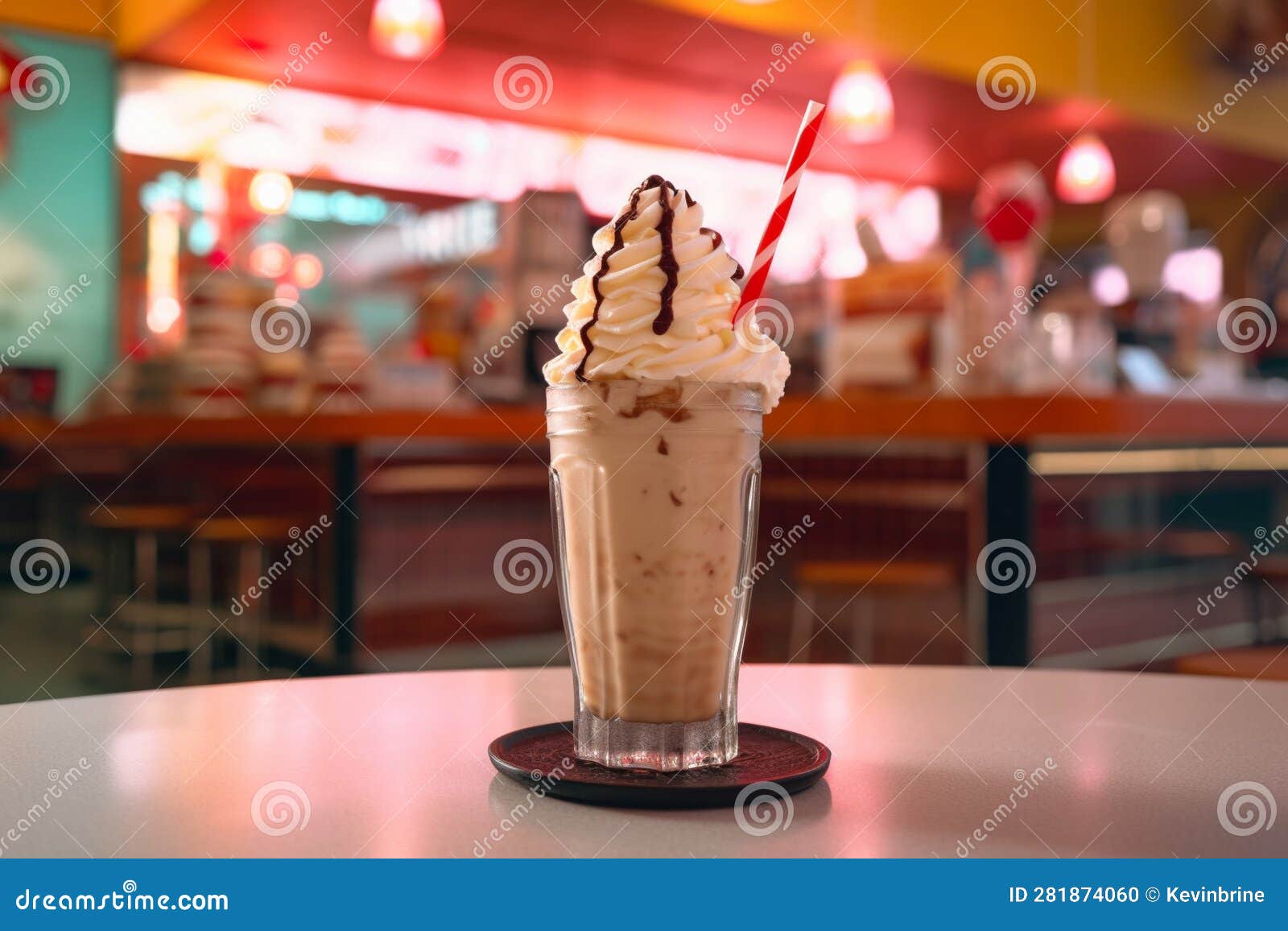Cool and Refreshing Milkshake Stock Photo - Image of restaurant, sweet ...