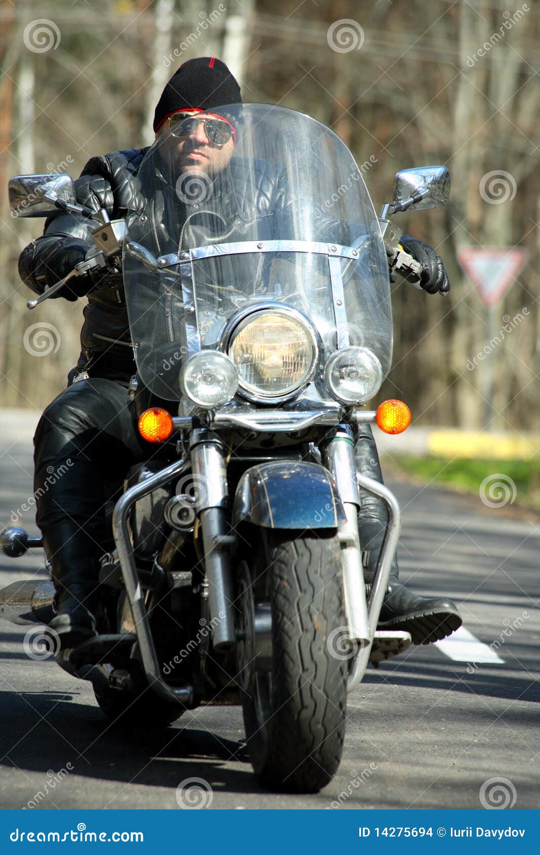 Cool rider on a chopper stock photo. Image of lane, biker - 14275694
