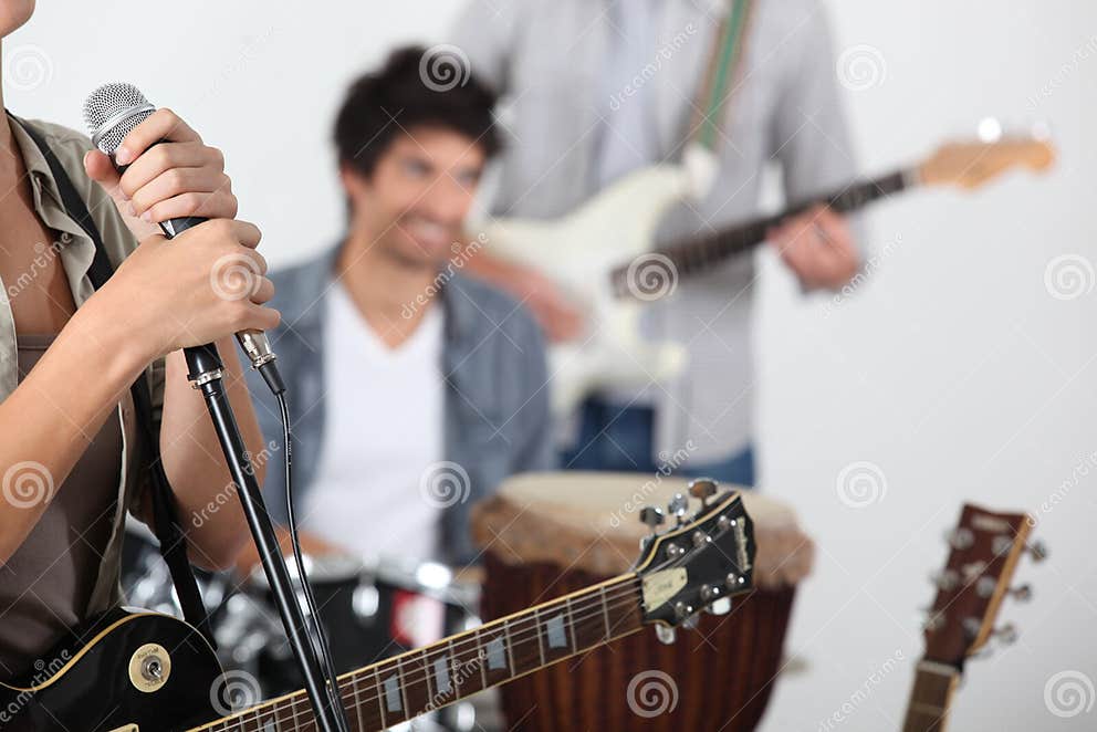 Cool rock band stock image. Image of guitar, music, cool - 33504483