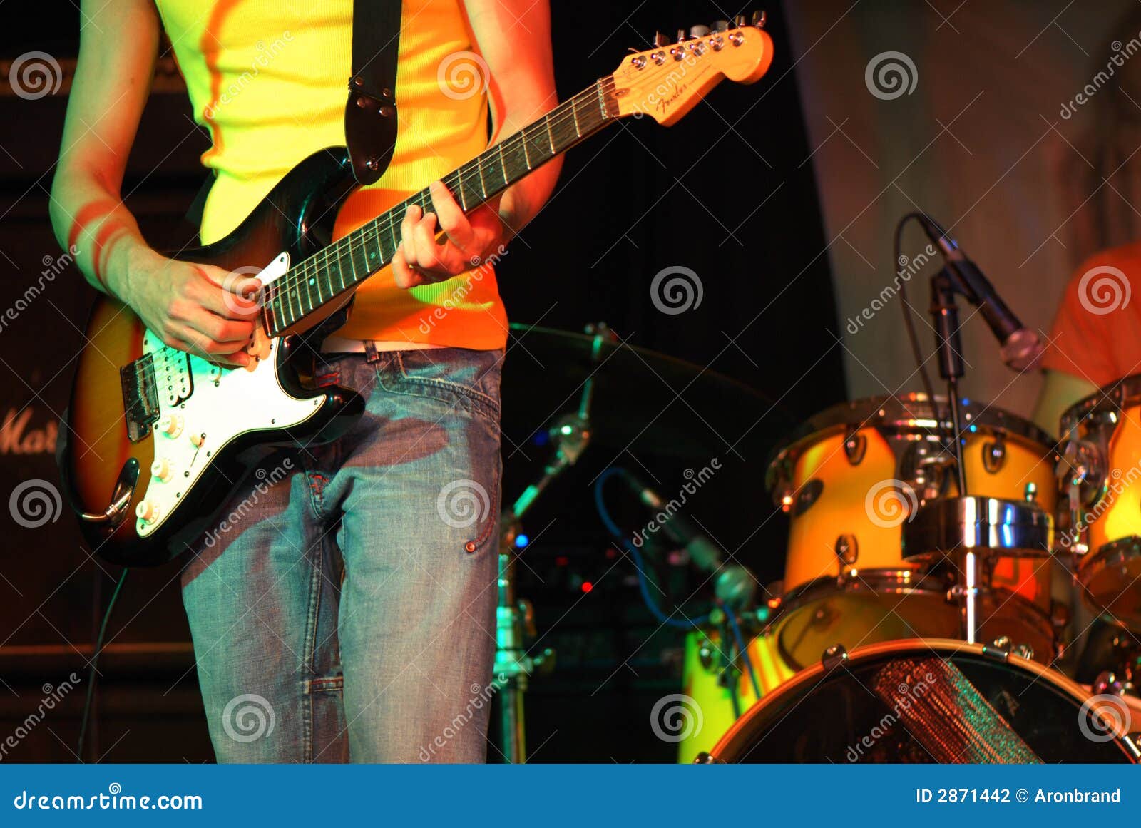 Cool rocker playing guitar stock photo. Image of loud - 2871442