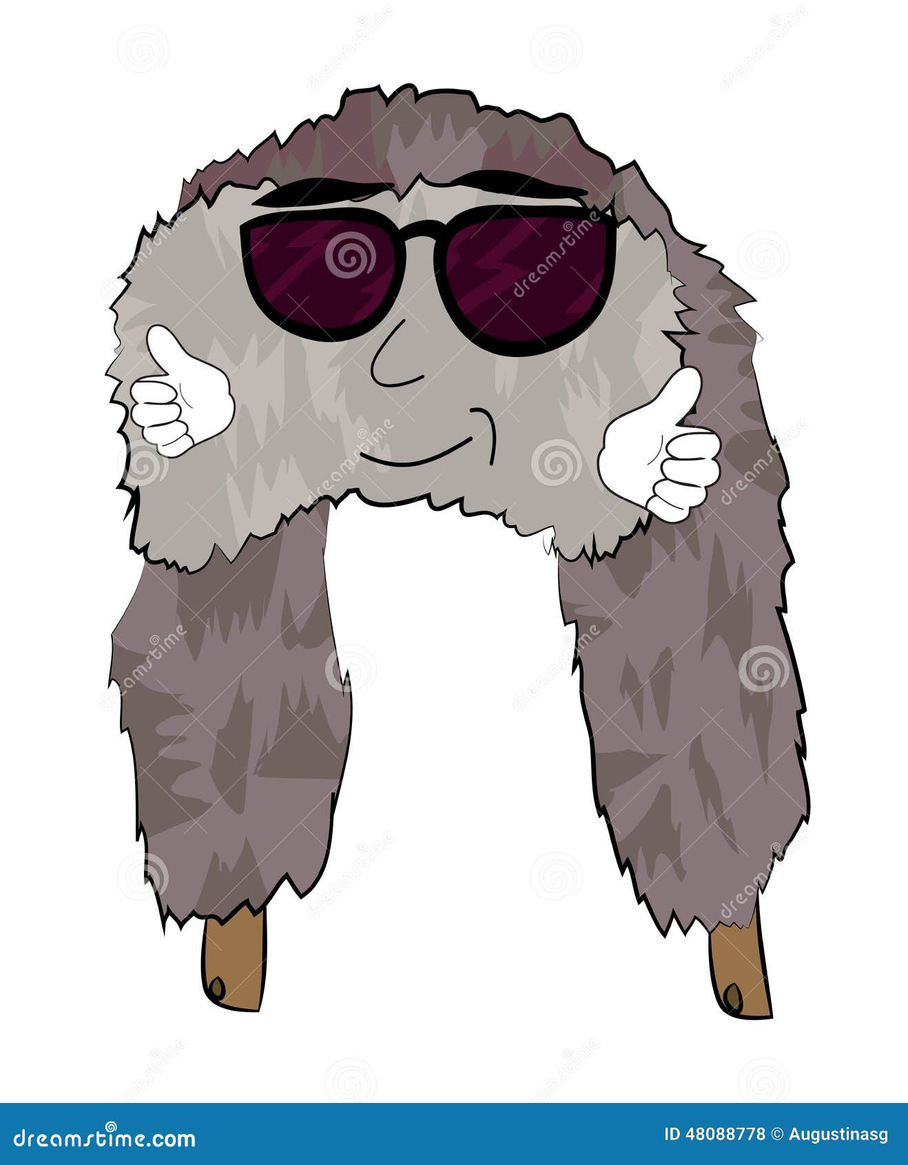 Cool Russian Fur Hat Cartoon Stock Illustration - Illustration of ...