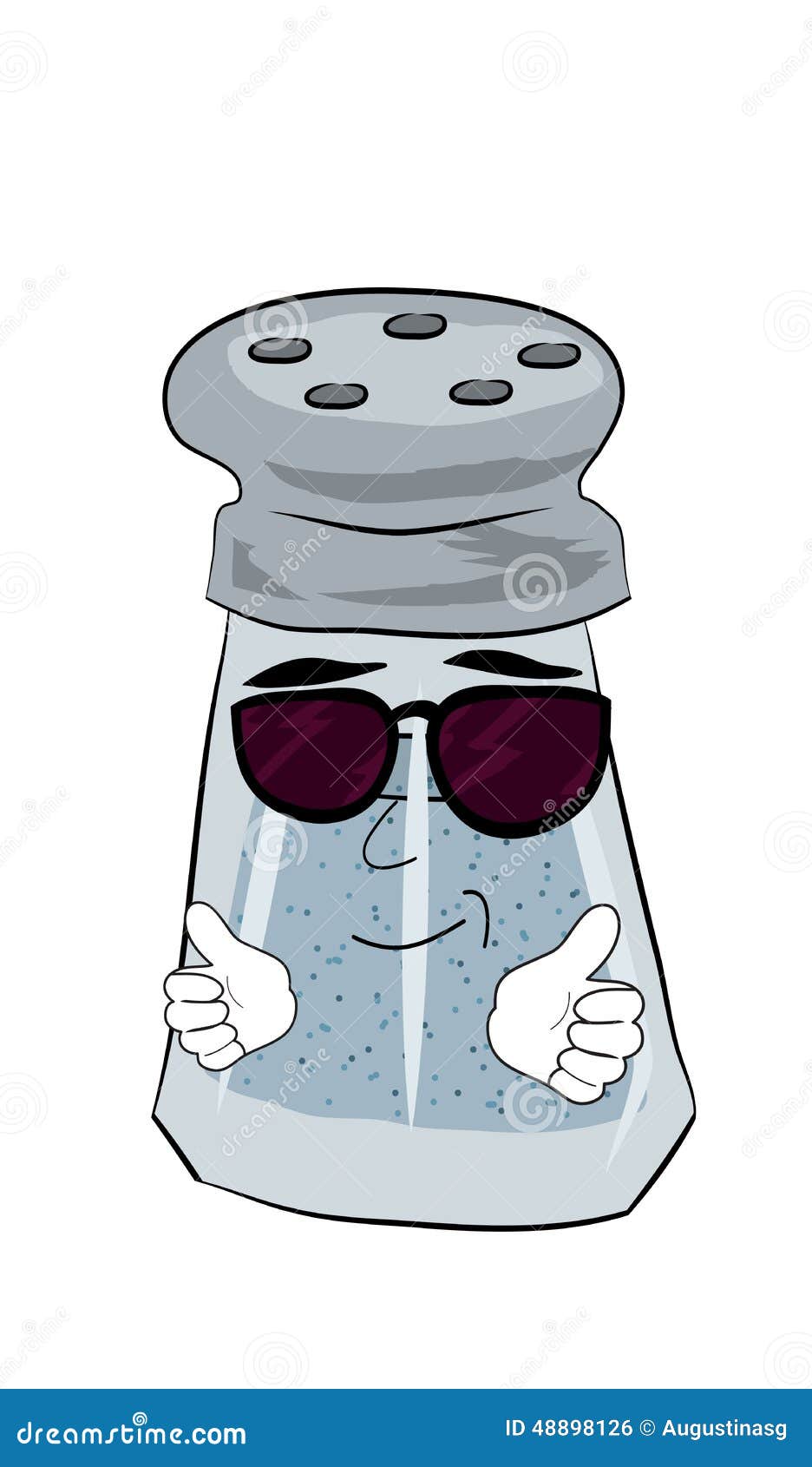 Cool Salt cartoon stock illustration. Illustration of salt - 48898126