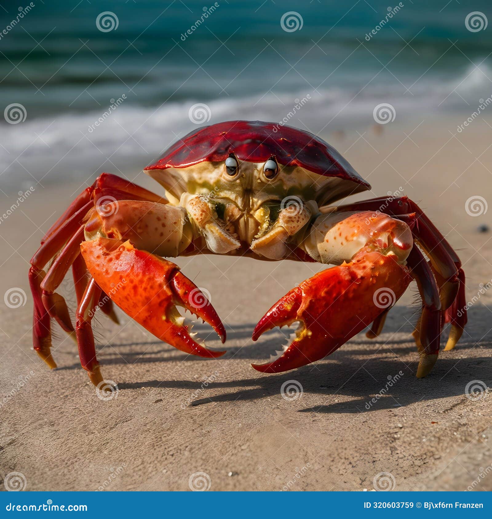 Beach Spider Crab stock illustration. Illustration of mimicry - 320603759