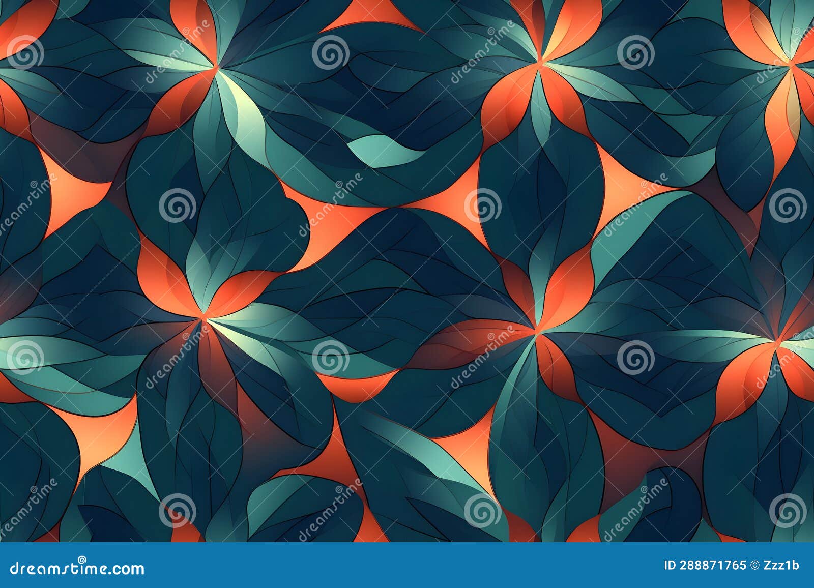 A Cool Seamless Abstract Doodle Pattern Inspired by 00s, Neural Network ...