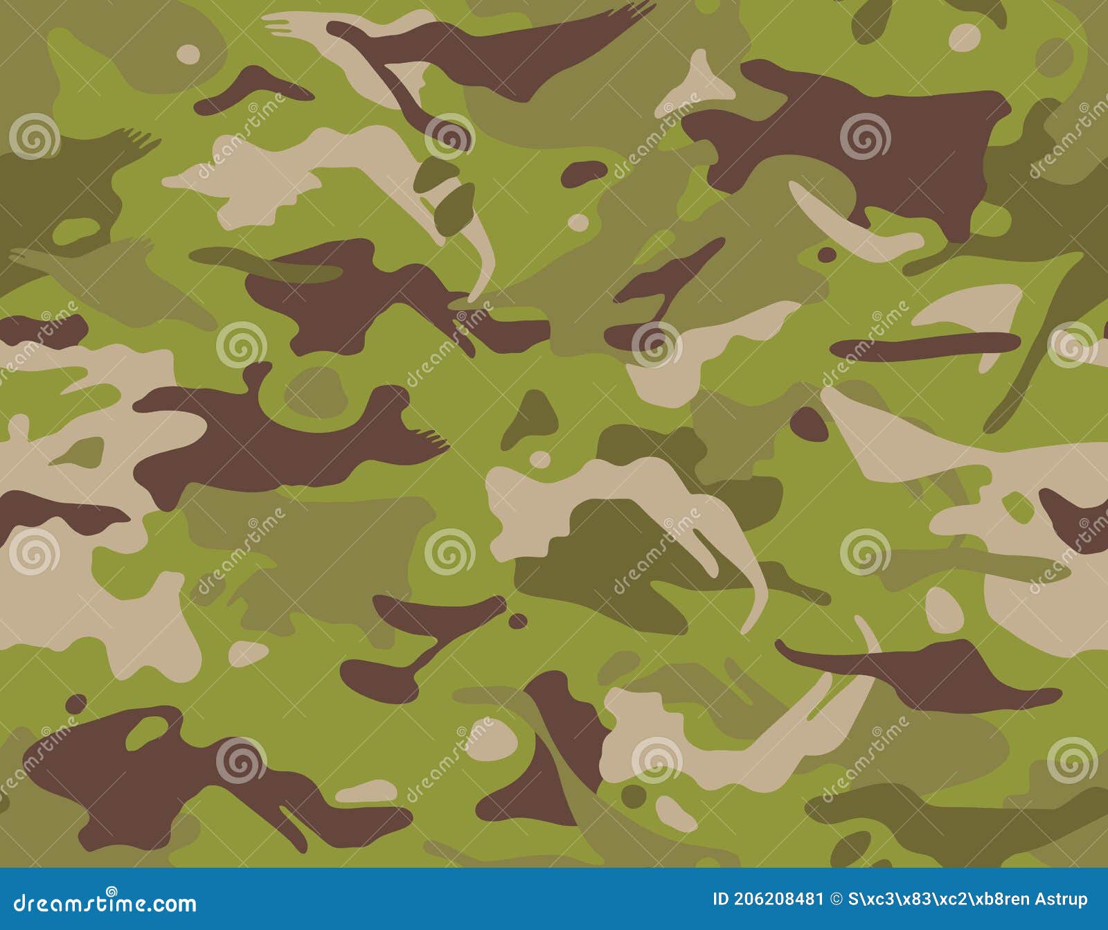 Cool Seamless Camouflage Repeat Pattern Bright Coluors Stock Vector ...