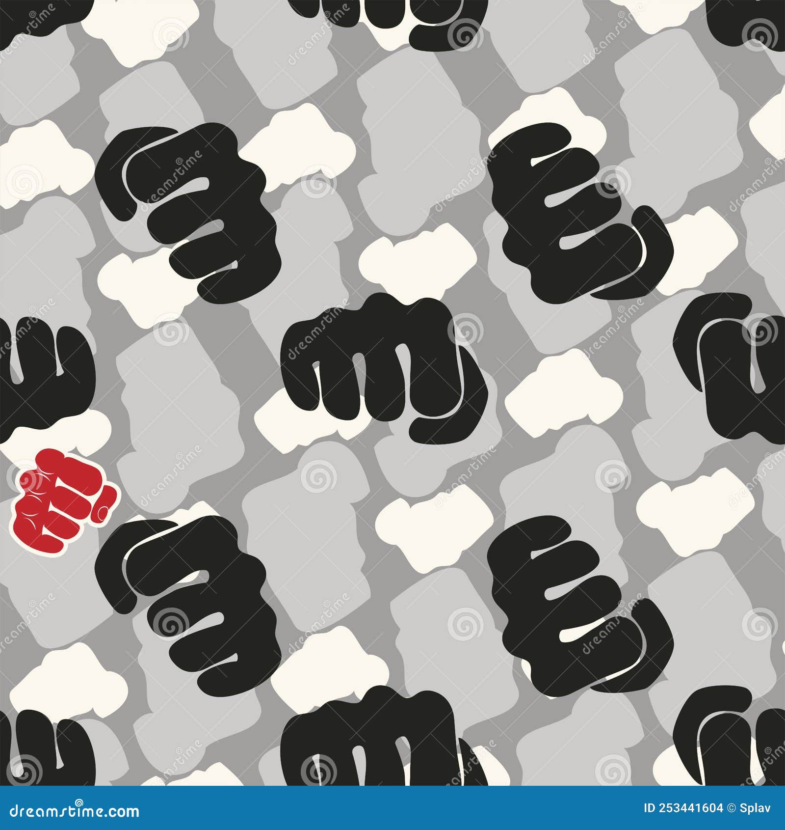 Cool Seamless Texture Pattern MMA, Karate for Print on T-shirts ...