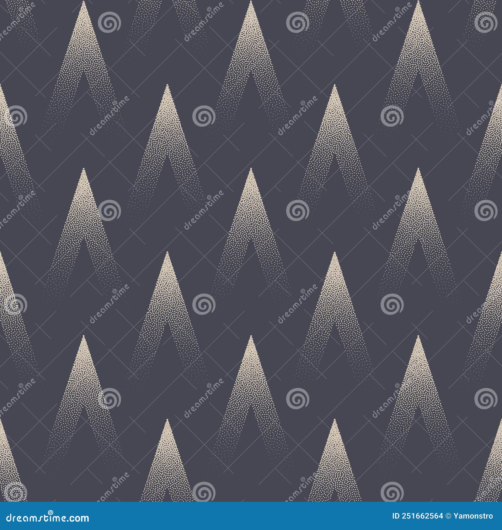 Cool Sharp Spikes Geometric Seamless Pattern Vector Trendy Abstract ...