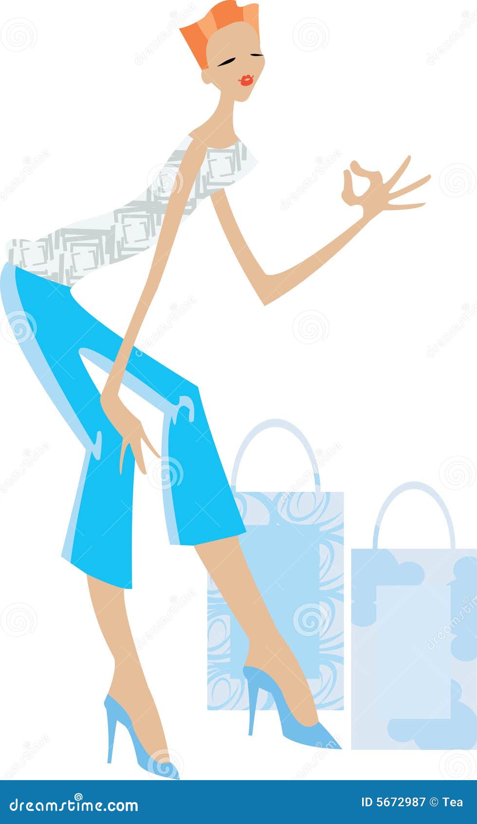 Cool shopping stock vector. Illustration of shop, vector - 5672987