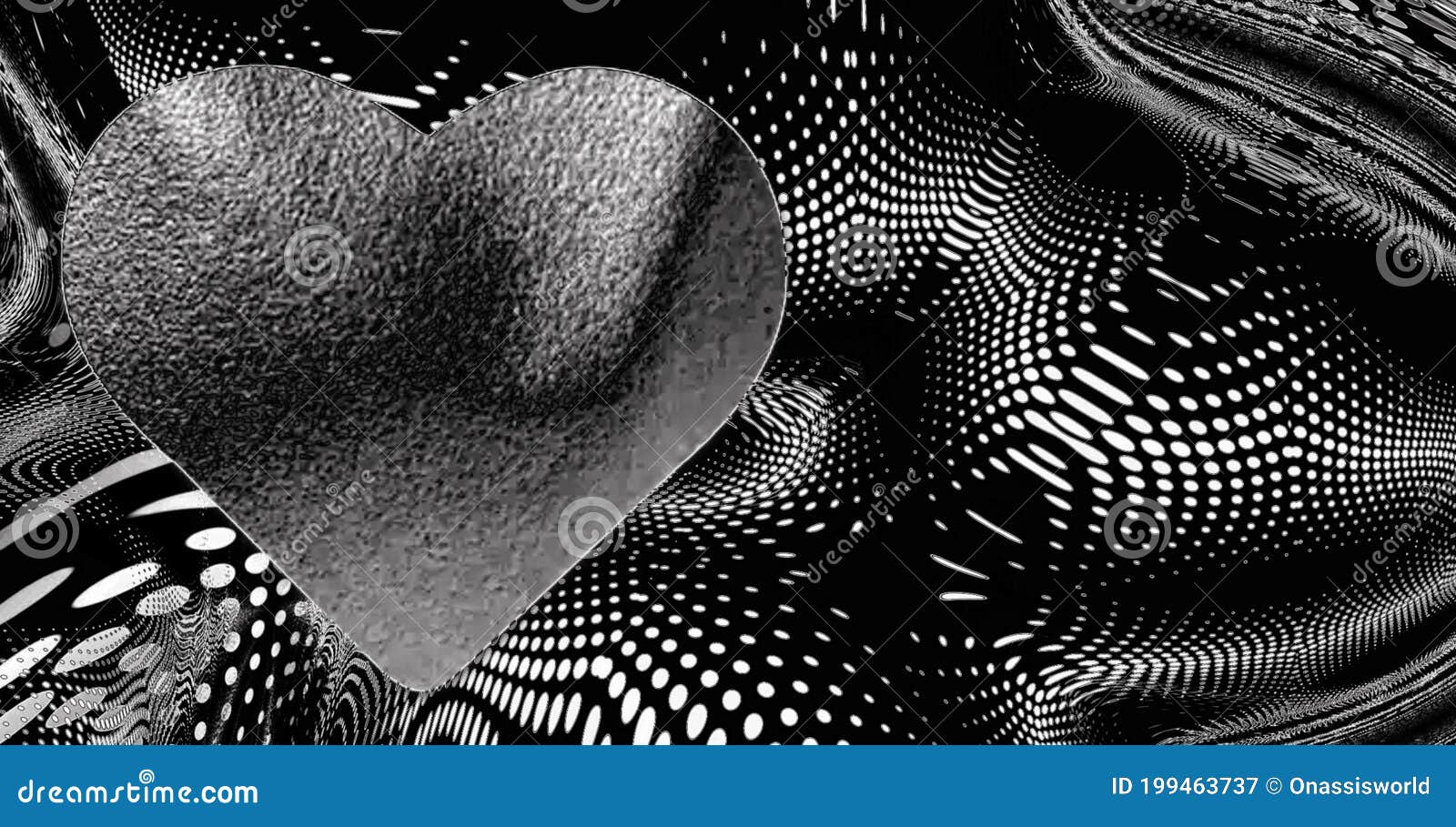 Cool Silver Color Heart Abstract Background Stock Illustration ...