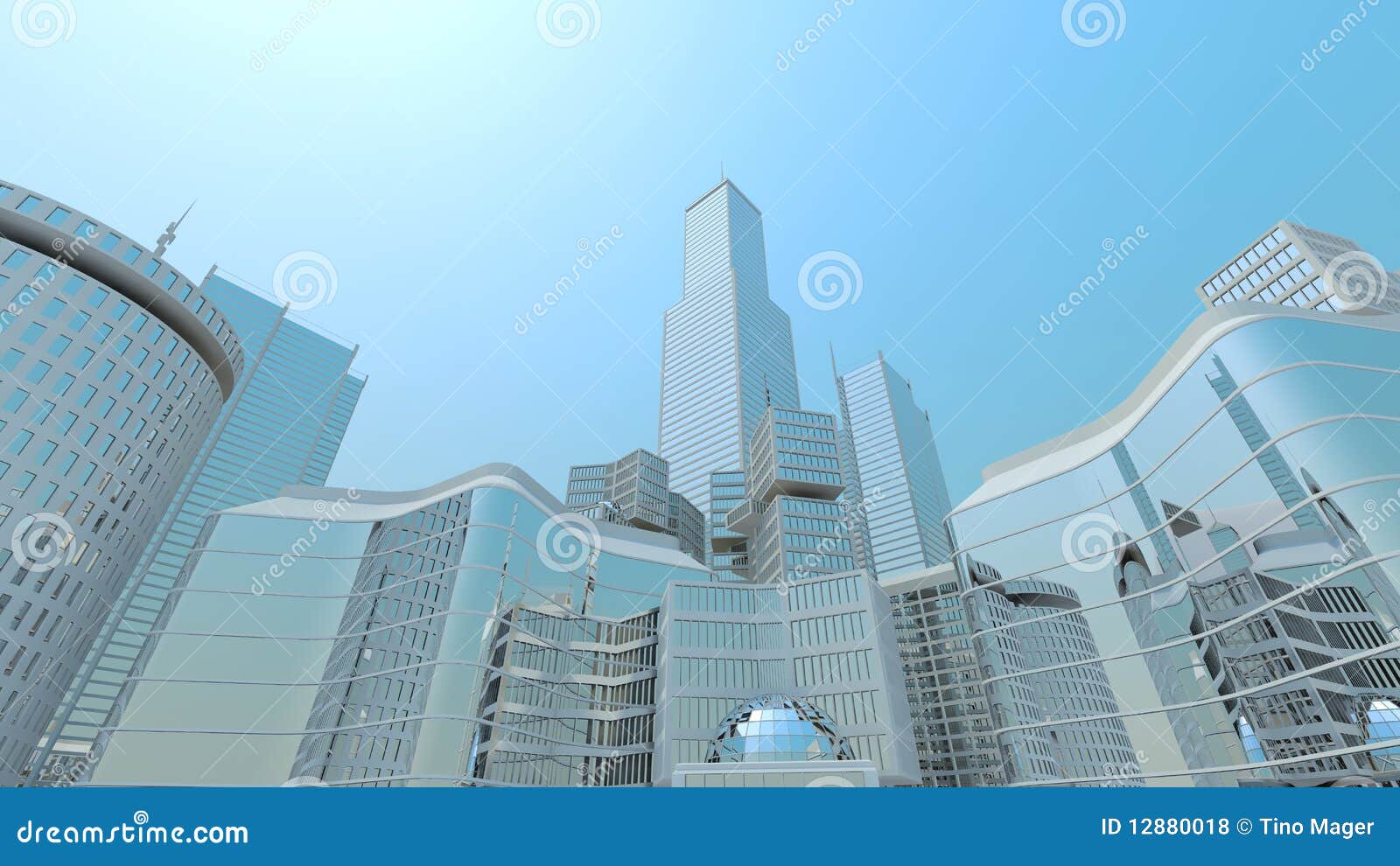 Cool and Simple Cityscape Wallpaper Stock Illustration - Illustration ...