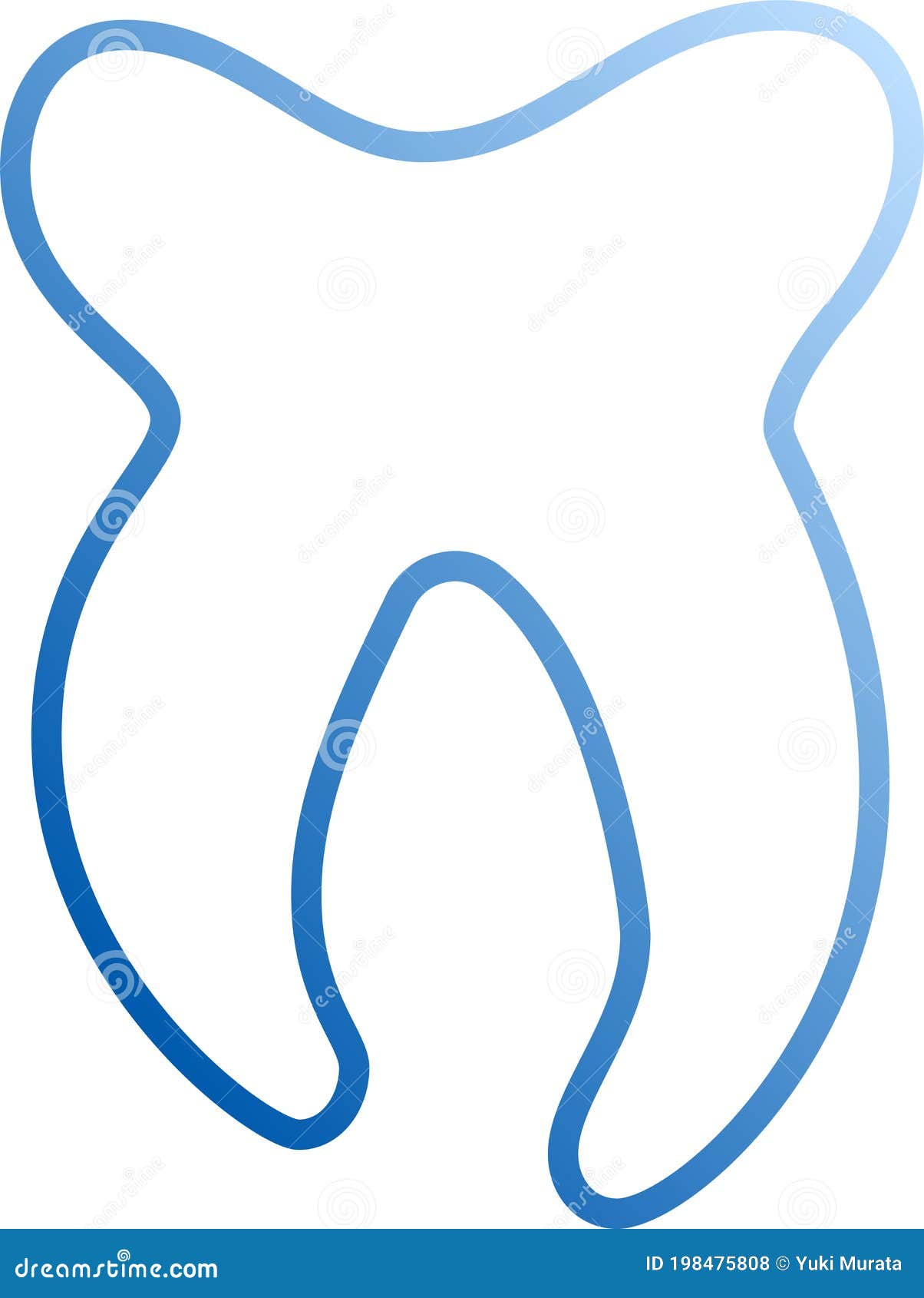 Cool Simple Line Drawing of Tooth Stock Vector - Illustration of body ...