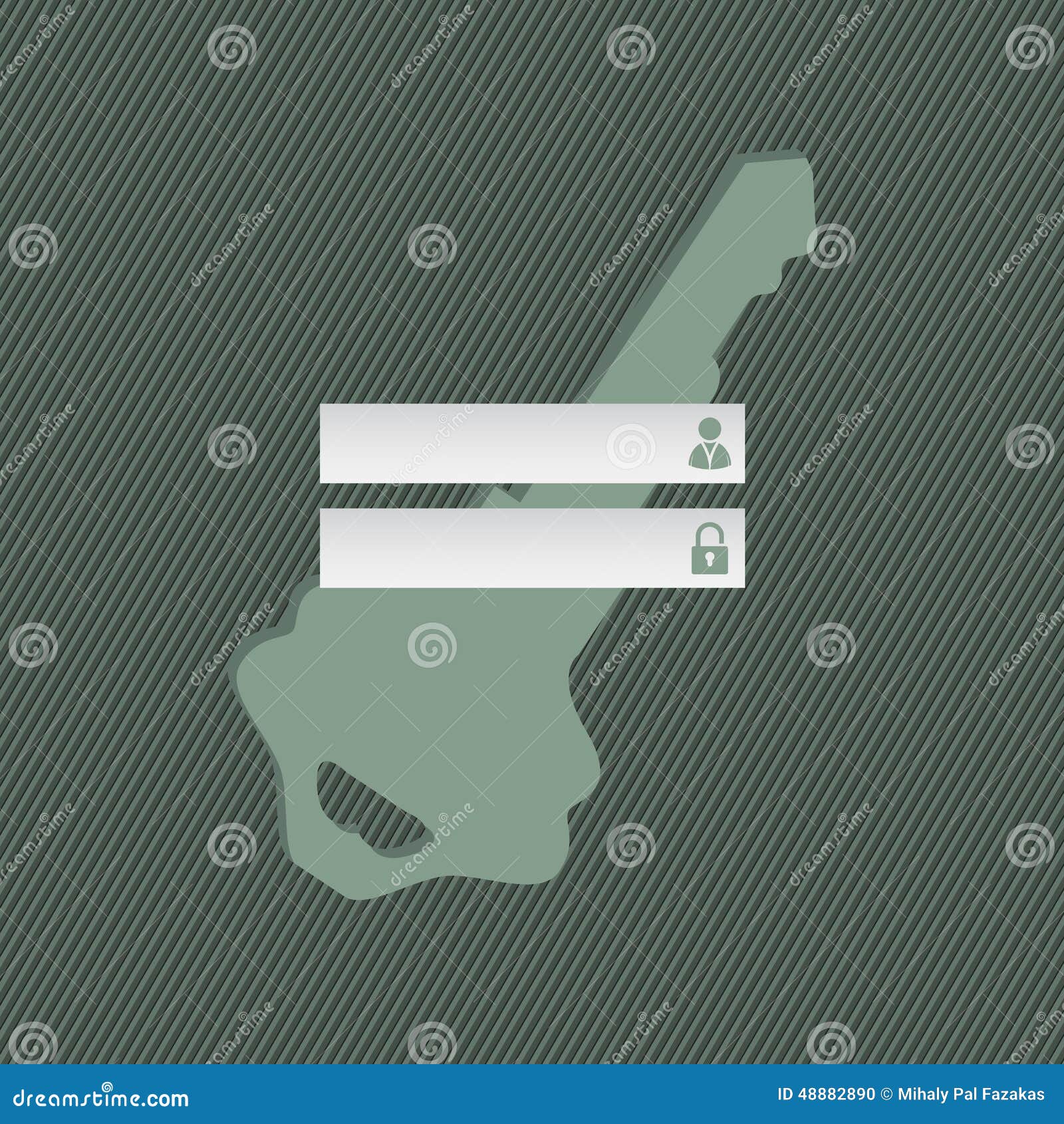 Cool Simple Login Screen Design Stock Illustration - Illustration of ...