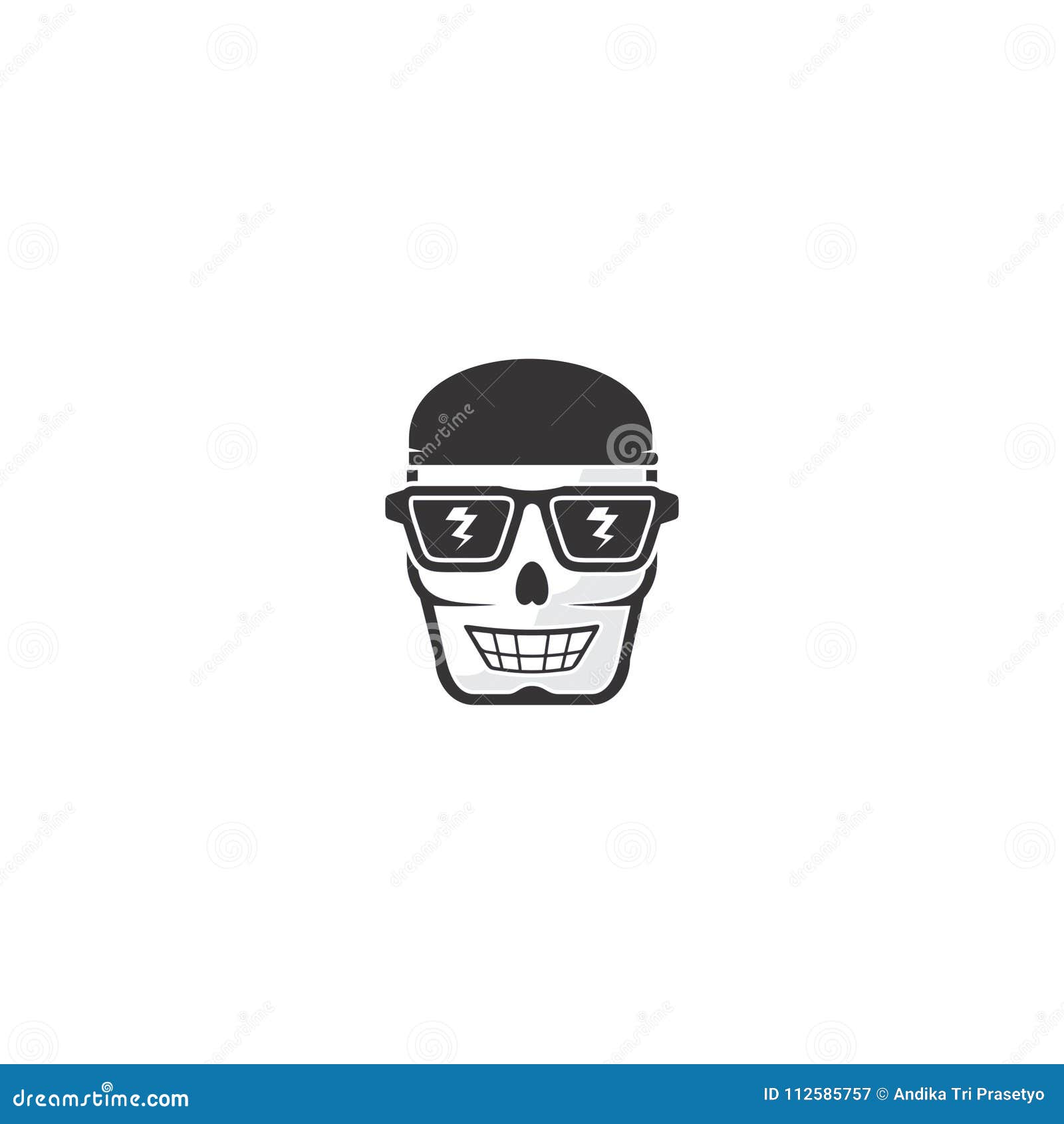 Skull With Glasses Royalty-Free Stock Photography | CartoonDealer.com ...