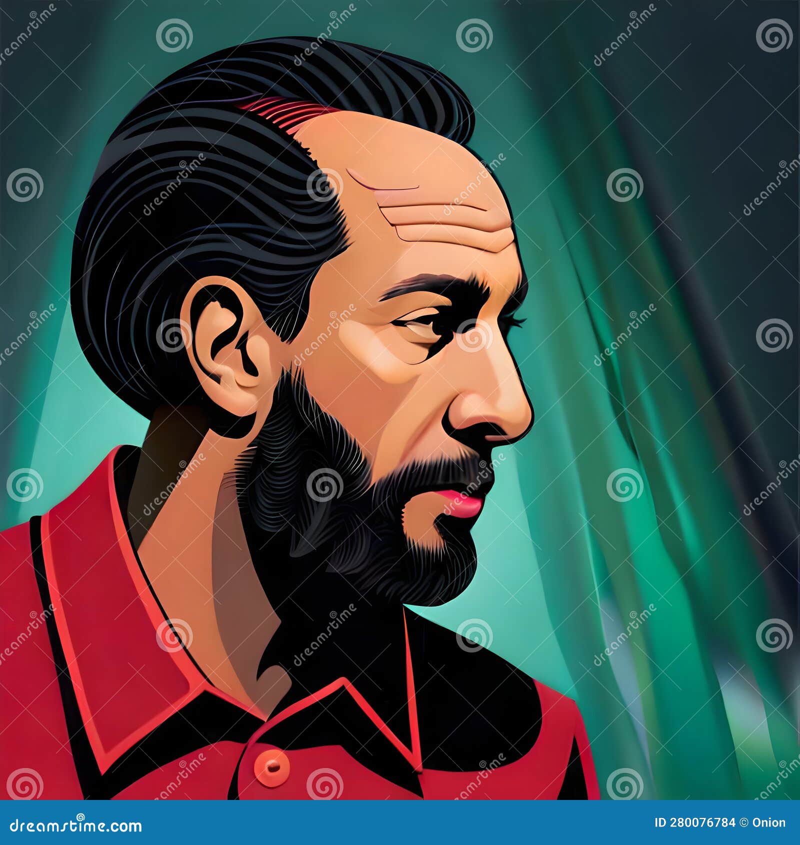 Cool Guy Graphic Illustration - Ai Generated Image Stock Illustration ...