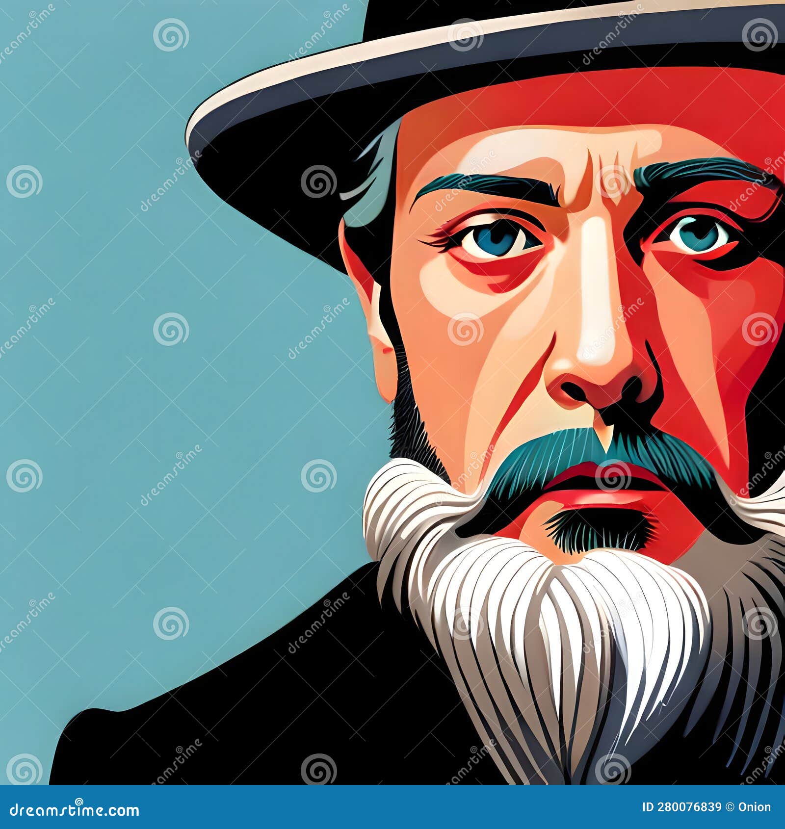 Cool Guy Graphic Illustration - Ai Generated Image Stock Illustration ...