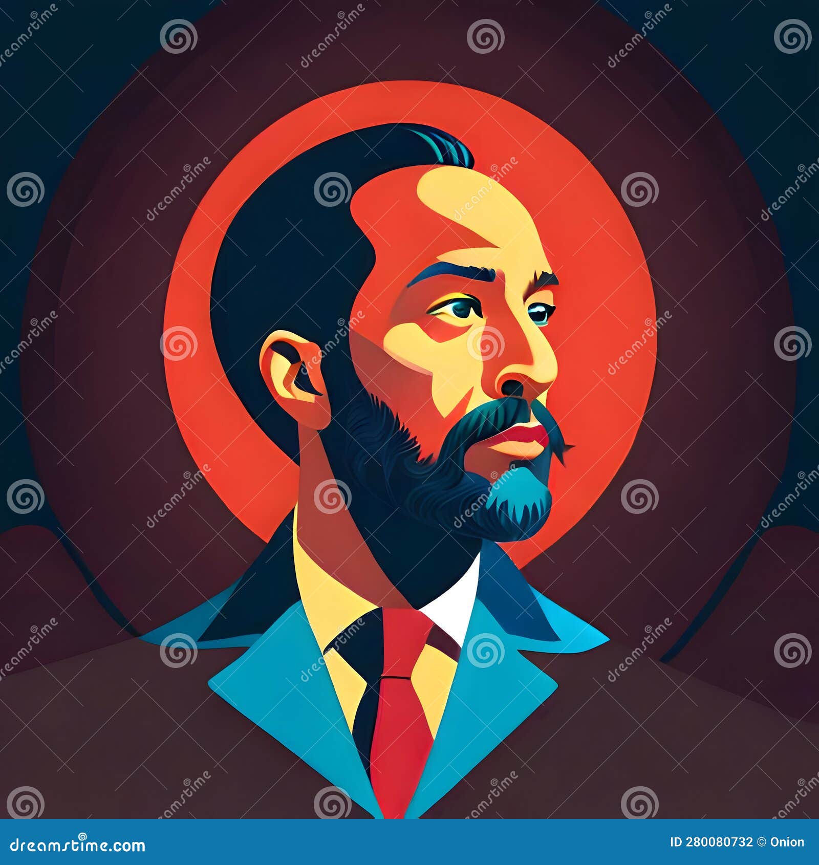 Cool Guy Graphic Illustration - Ai Generated Image Stock Illustration ...