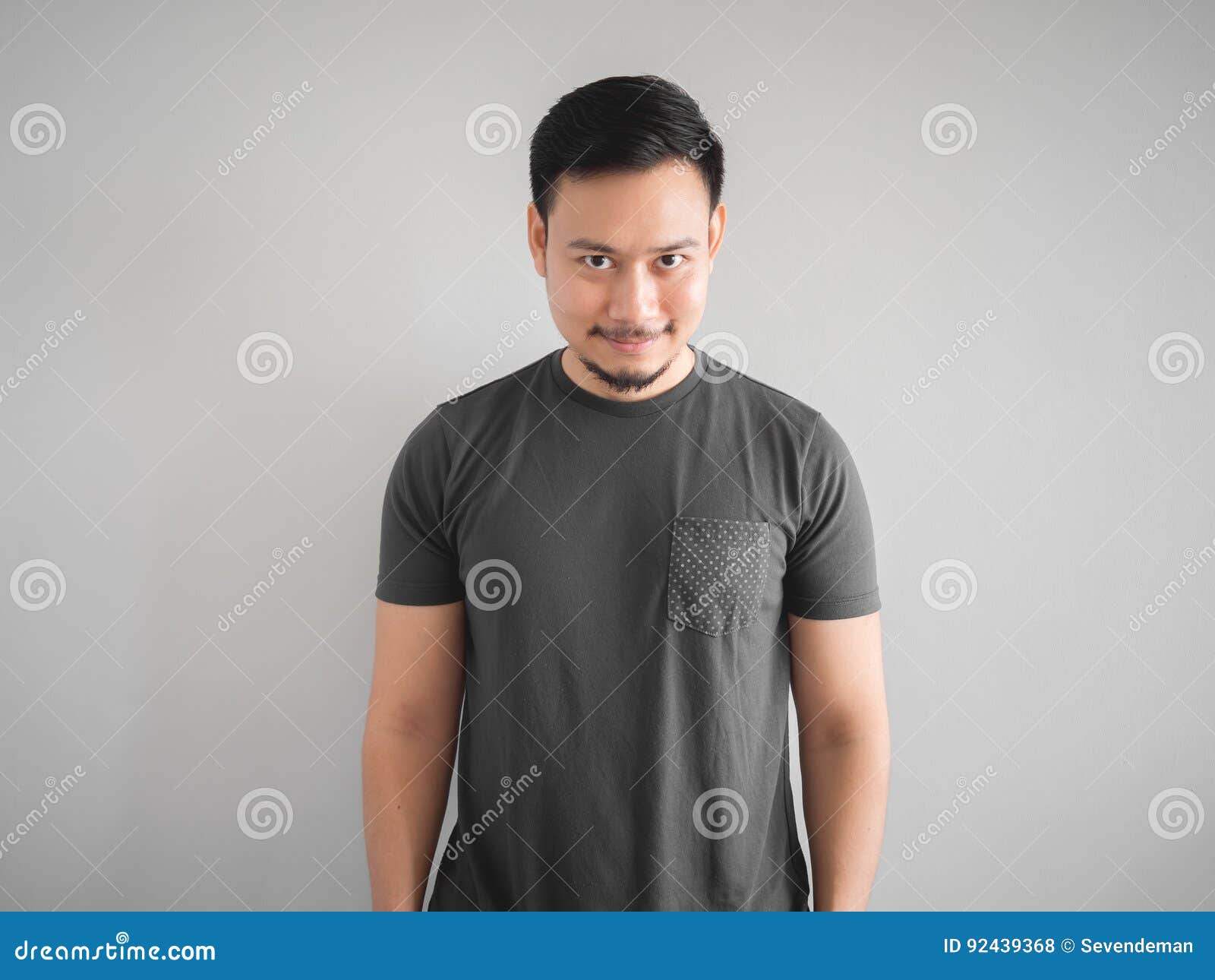 Cool Smile Face and Pose of Man. Stock Photo - Image of head, bearded ...