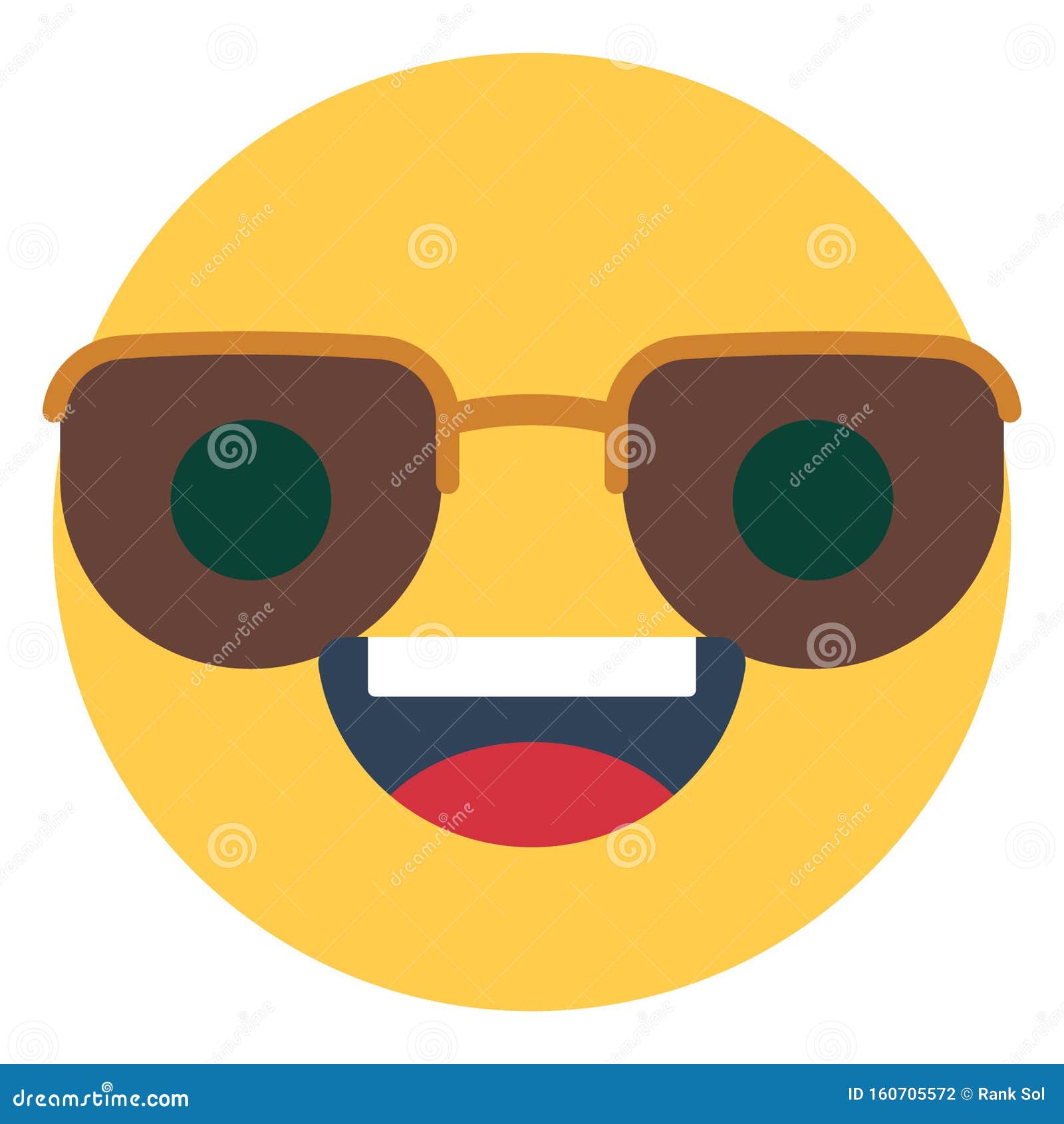Cool Smiley Vector Icon Fully Editable Stock Vector - Illustration of ...
