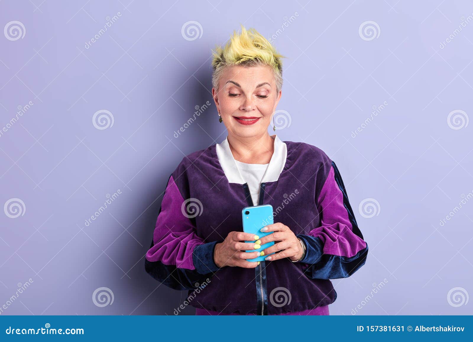 Cool Smiling Positive Woman Surfing, Browsing the Internet Stock Image ... Cool Smiling Positive Woman Surfing, Browsing the Internet Stock Image ...