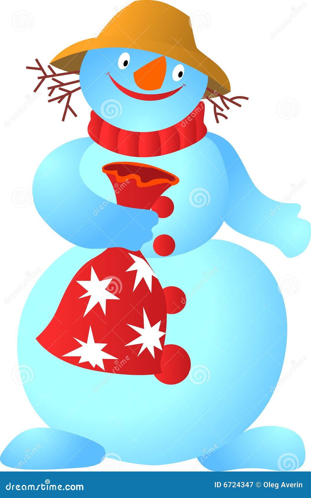 Cool snowman stock vector. Illustration of cartoon, holiday - 6724347