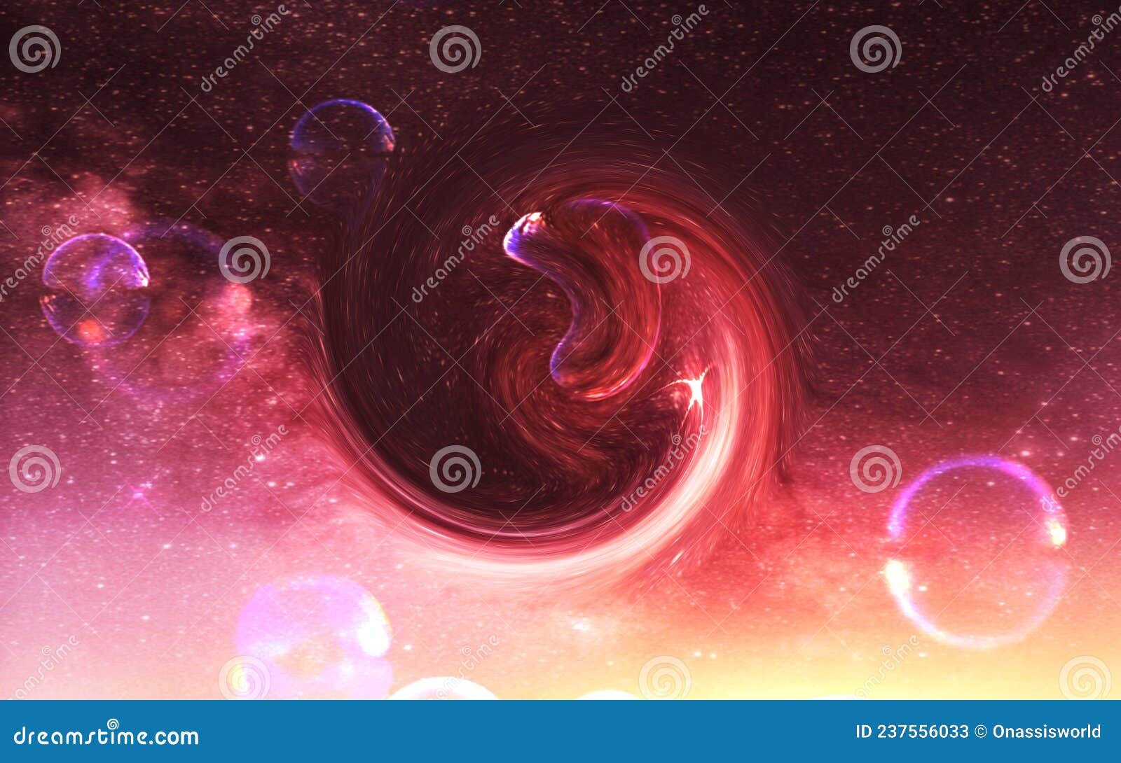 Cool Space Stars Planets Abstract Background Stock Illustration ...