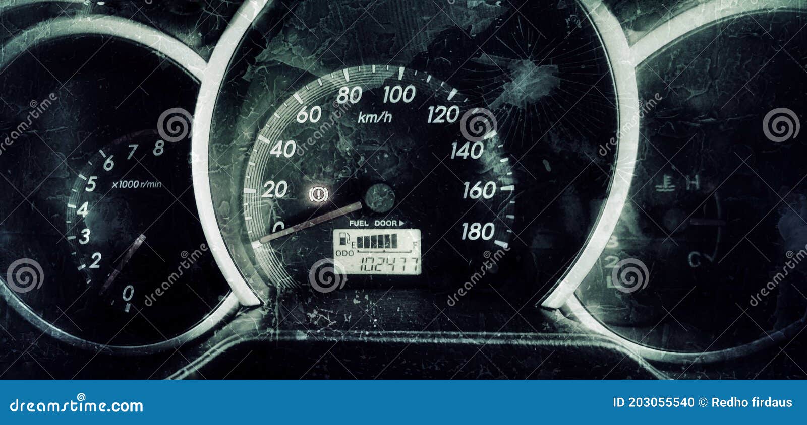 Cool Speedometer in Dark Theme Stock Photo - Image of dari, speedometer ...