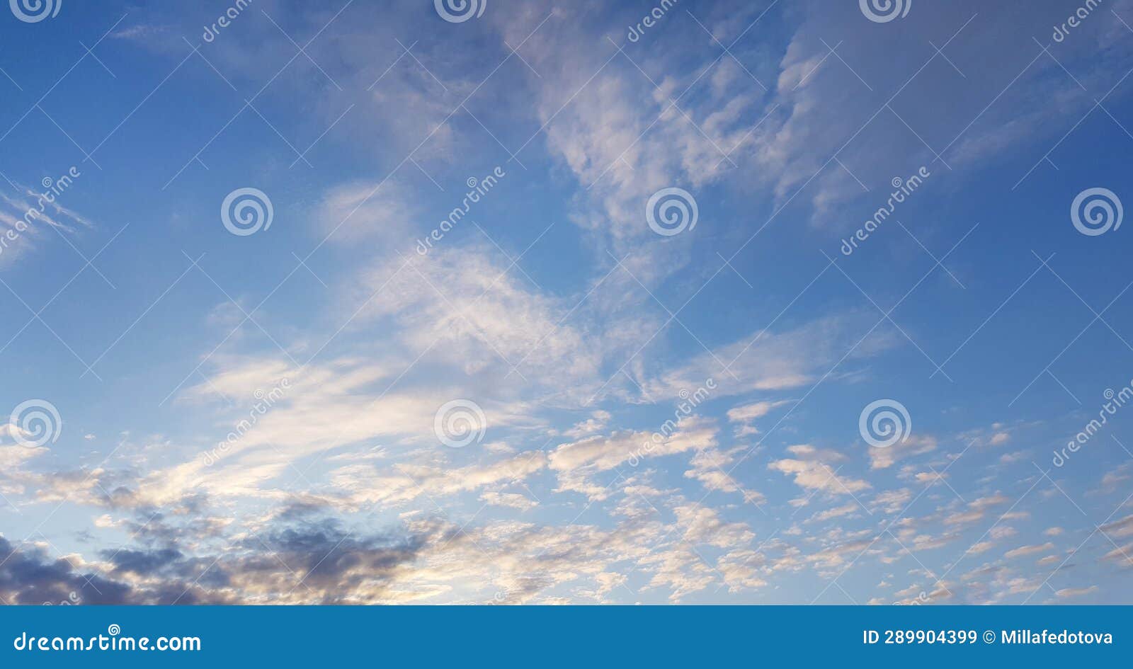 Cool Spring Sky with White Cloud, Landscape Background Stock Image ...