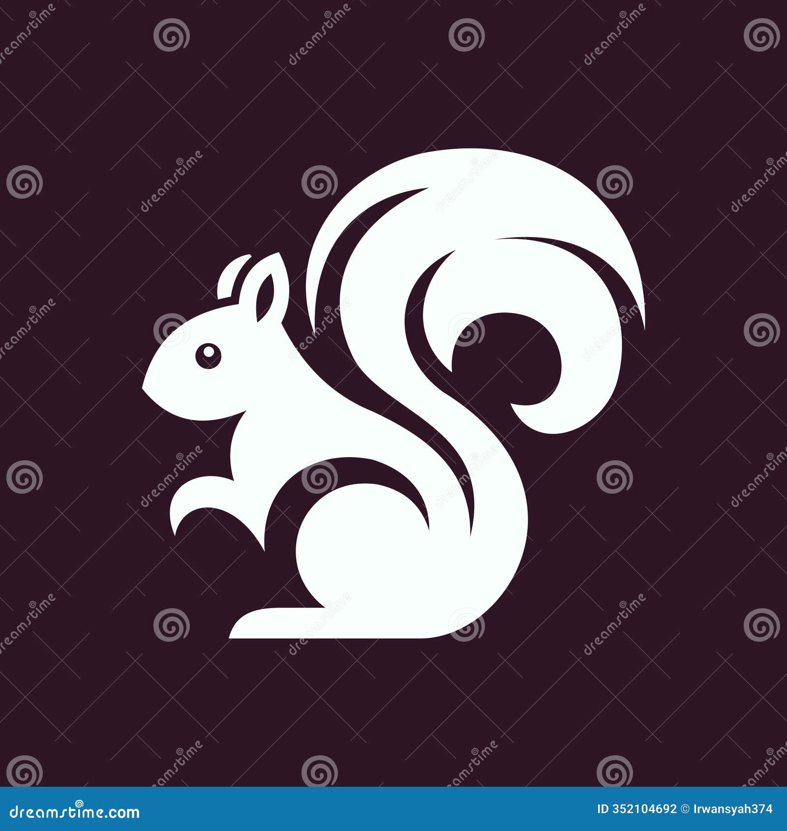 Cool Squirrel Logo Design Ideas Stock Illustration - Illustration of ...