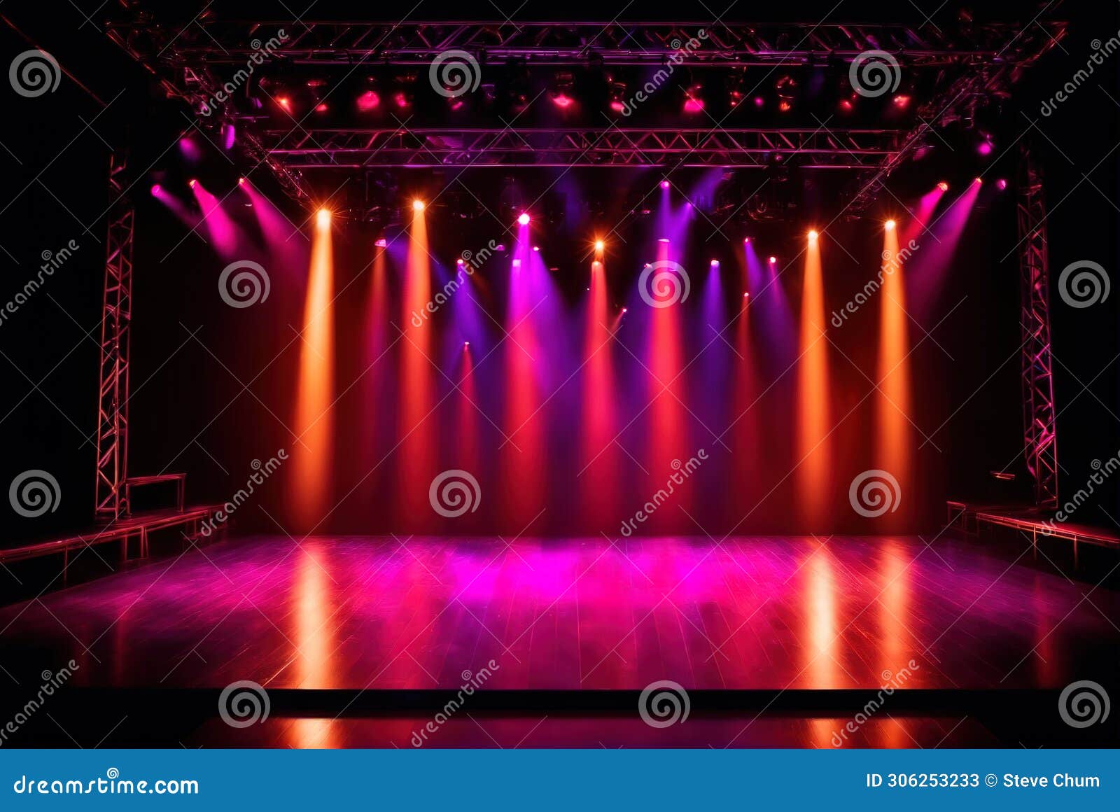 Cool Stage Spotlight Background Stock Illustration - Illustration of ...