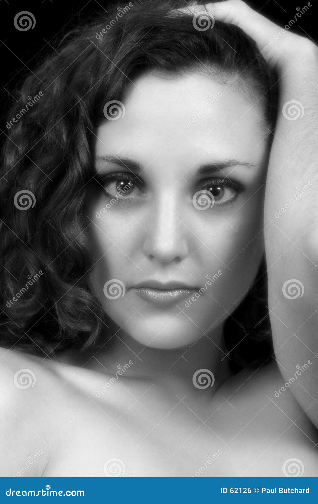 Cool Stare stock photo. Image of eyes, hand, fashion, shoulders - 62126