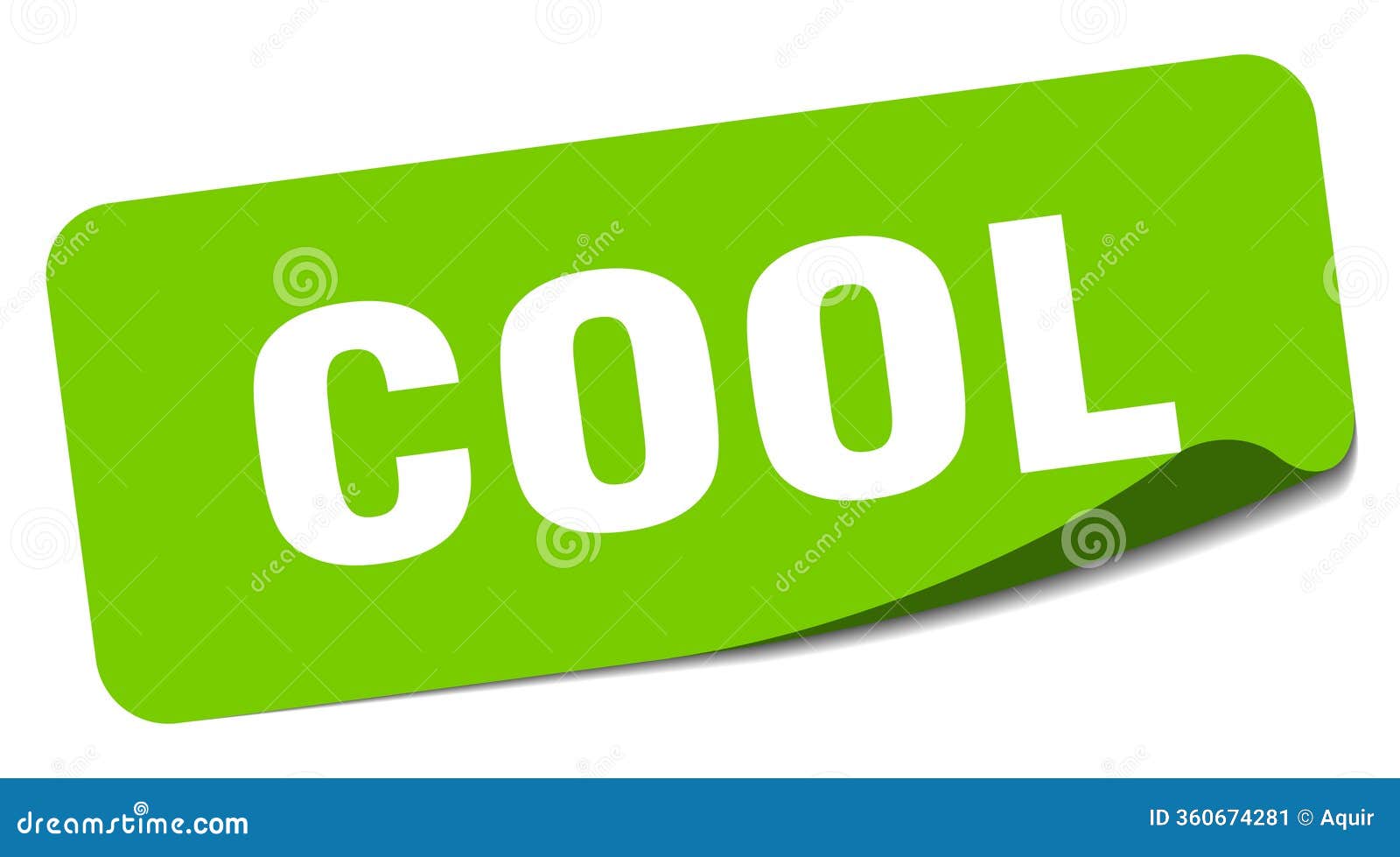 Cool sticker. cool label stock vector. Illustration of sign - 360674281