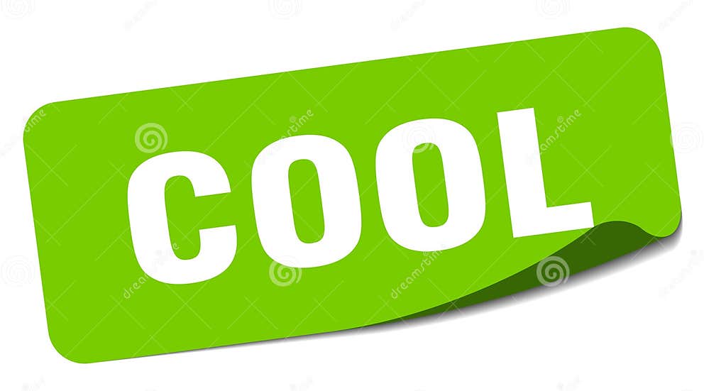 Cool sticker. cool label stock vector. Illustration of sign - 360674281