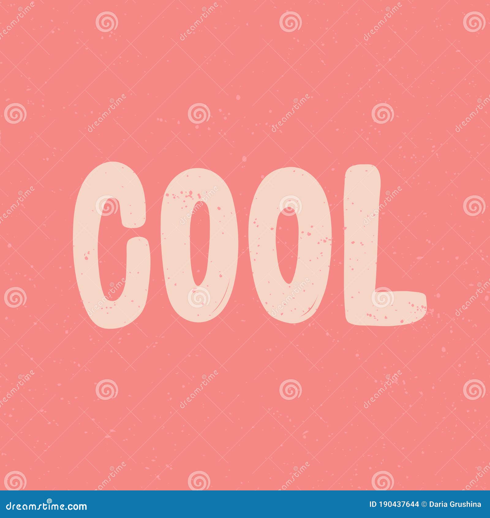 Cool. Sticker for Social Media Content. Vector Hand Drawn Illustration ...