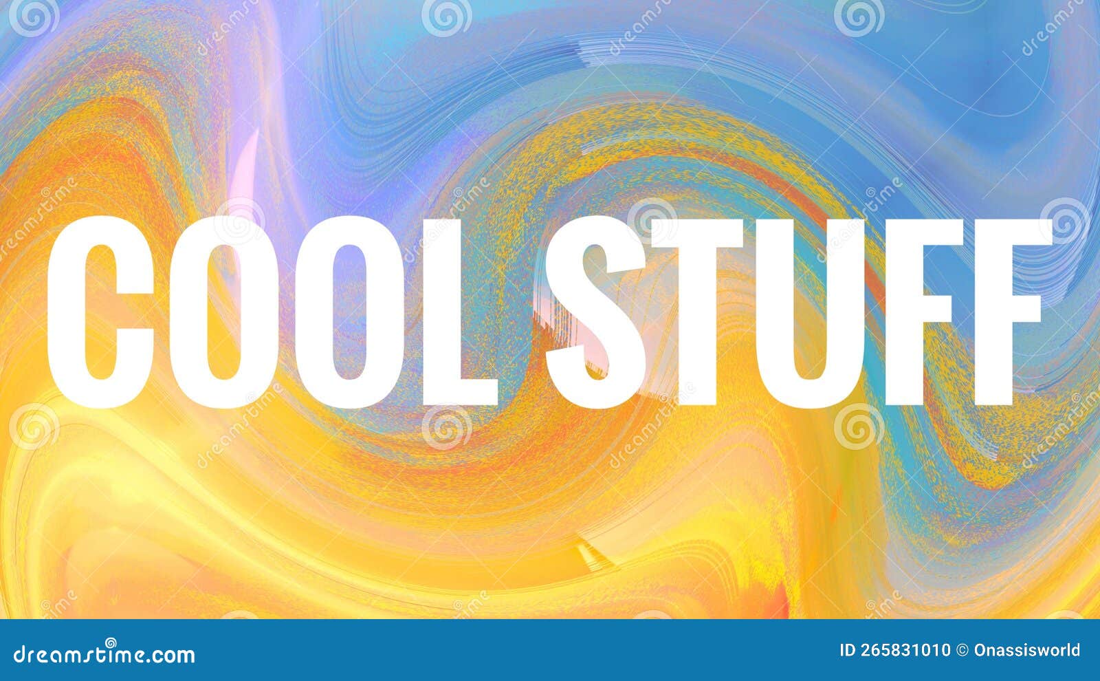 Cool Stuff Fun Abstract Background Header Illustration Stock ...
