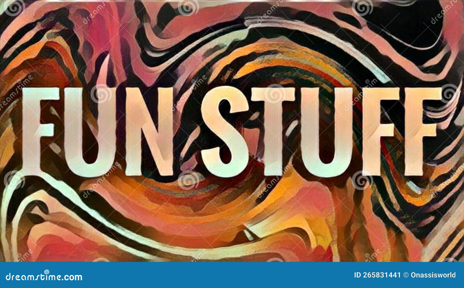 Cool Stuff Fun Abstract Background Header Illustration Stock ...