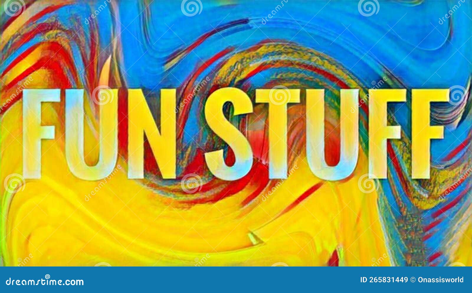 Cool Stuff Fun Abstract Background Header Illustration Stock ...