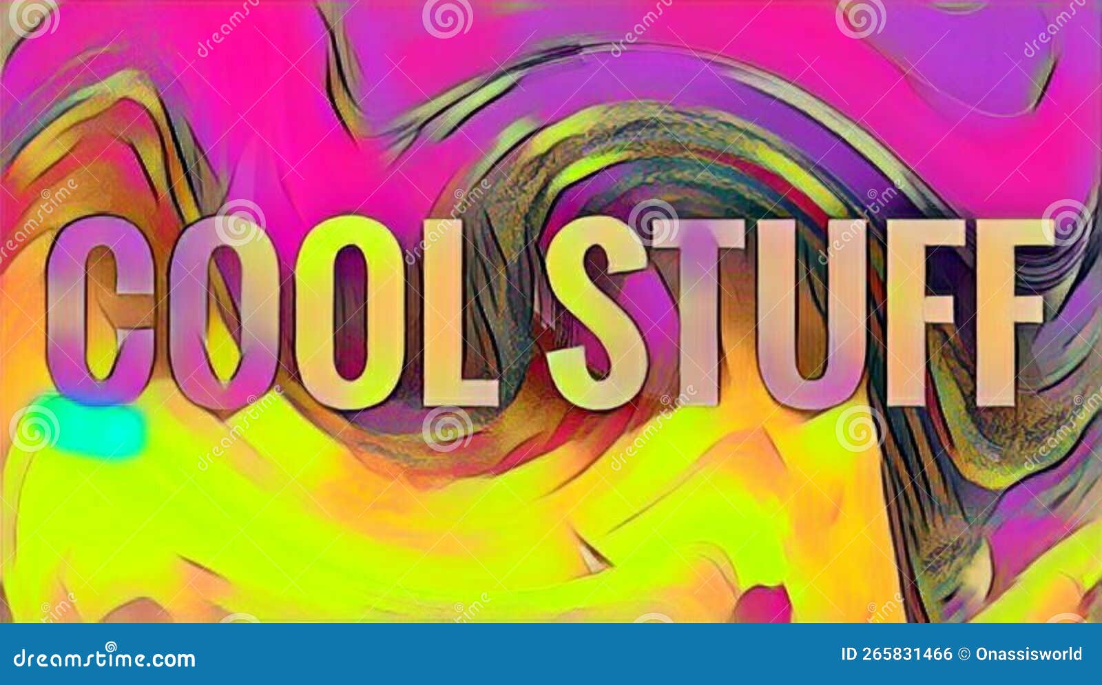 Cool Stuff Fun Abstract Background Header Illustration Stock ...