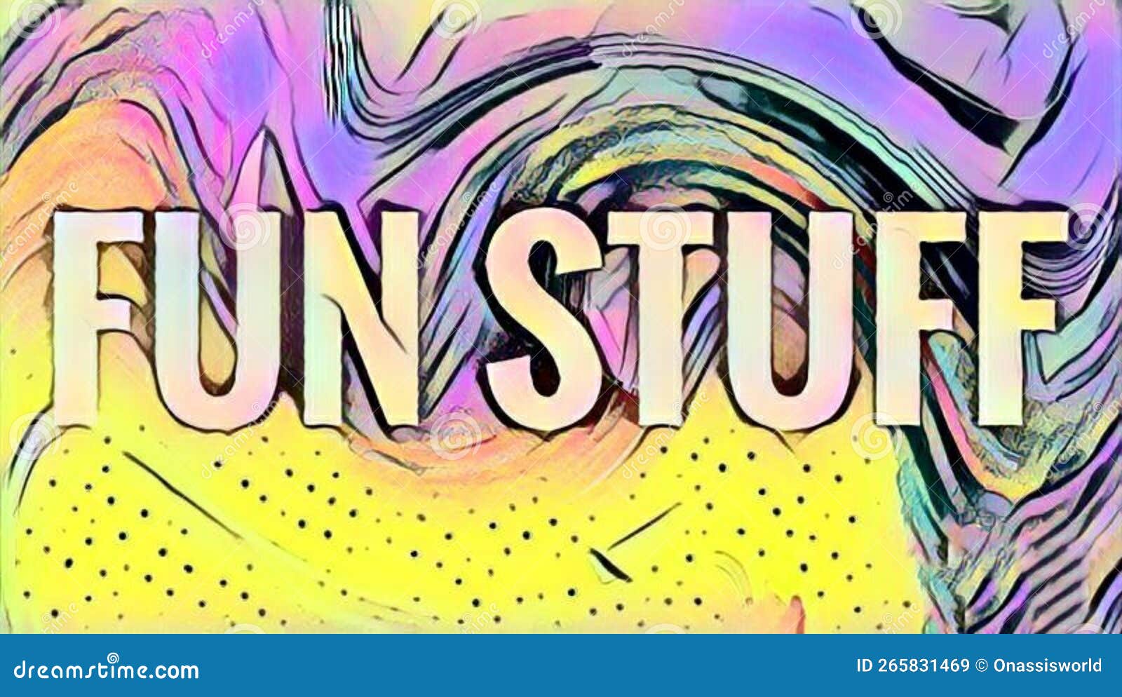 Cool Stuff Fun Abstract Background Header Illustration Stock ...