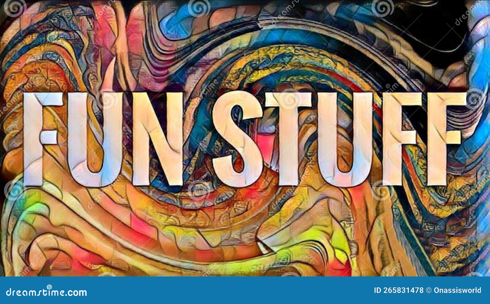 Cool Stuff Fun Abstract Background Header Illustration Stock ...