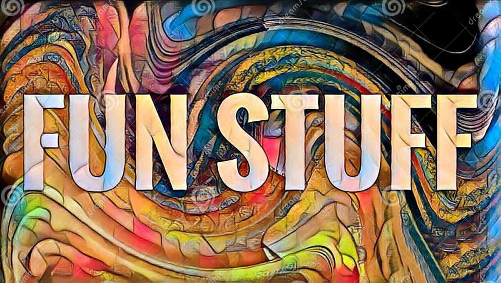 Cool Stuff Fun Abstract Background Header Illustration Stock ...