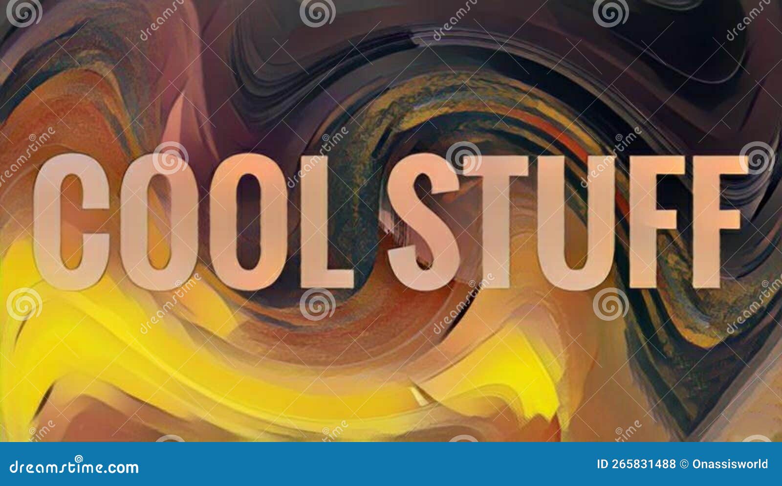 Cool Stuff Fun Abstract Background Header Illustration Stock ...