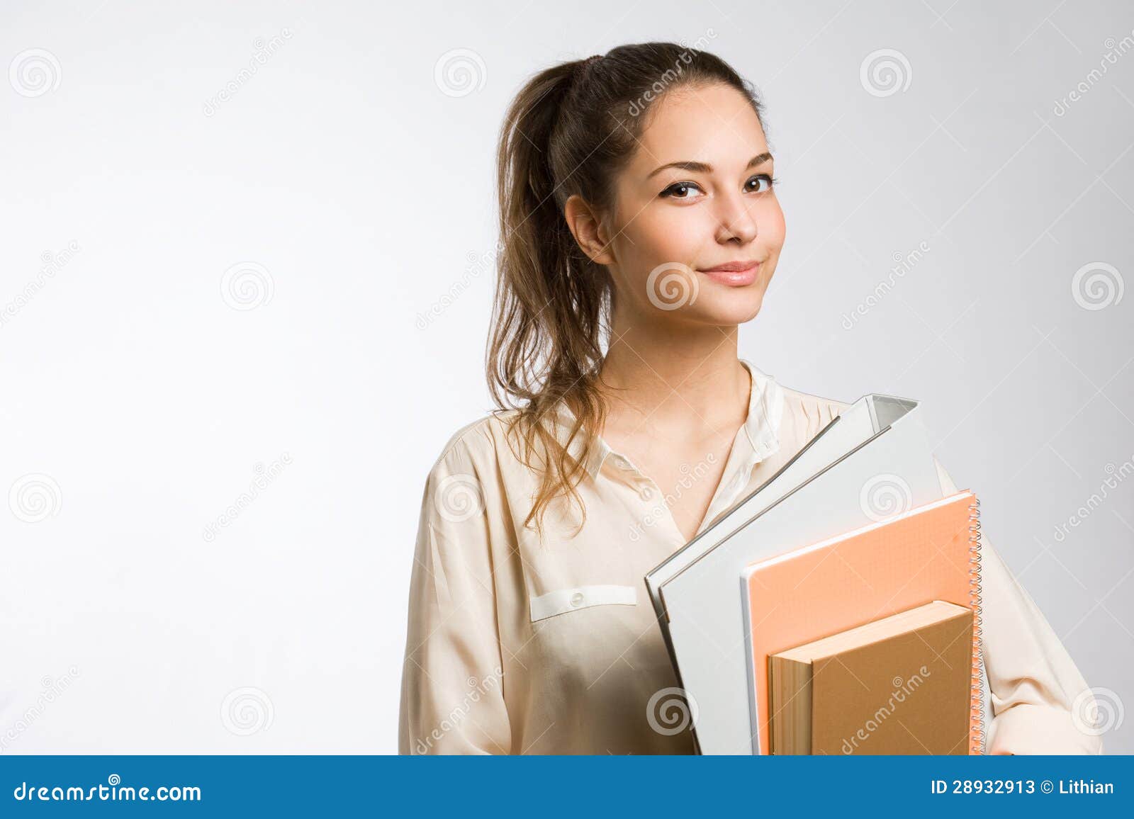 Cool Stylish Young Student Girl. Stock Image - Image of copy, asian ...