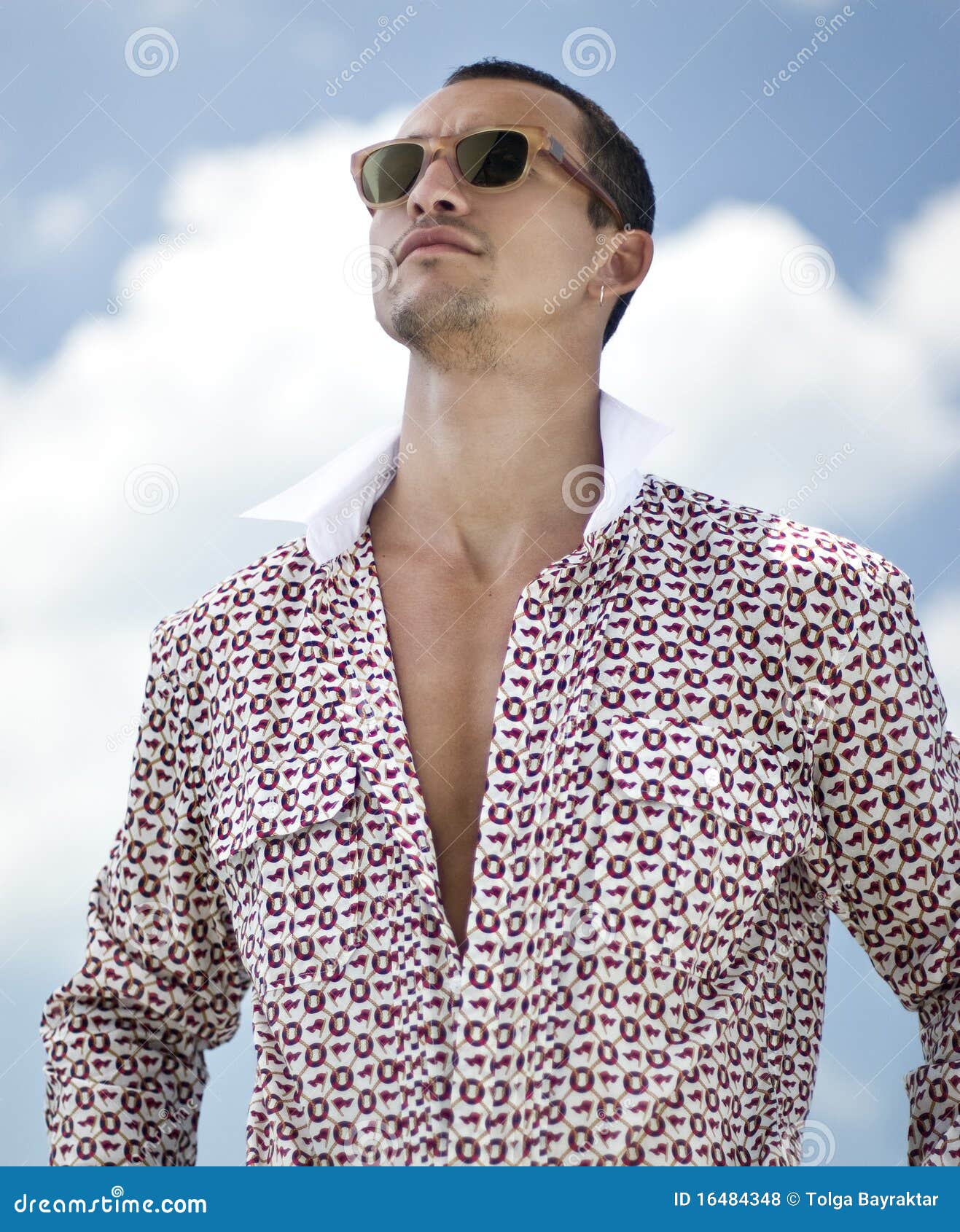 Cool summer guy stock photo. Image of cloud, confidence - 16484348