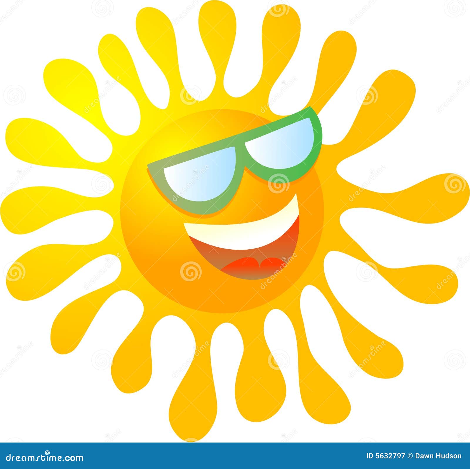 Cool Sun stock illustration. Illustration of climate, happy - 5632797